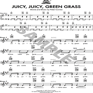 Juicy Juicy Green Grass - PDF – Peter Combe